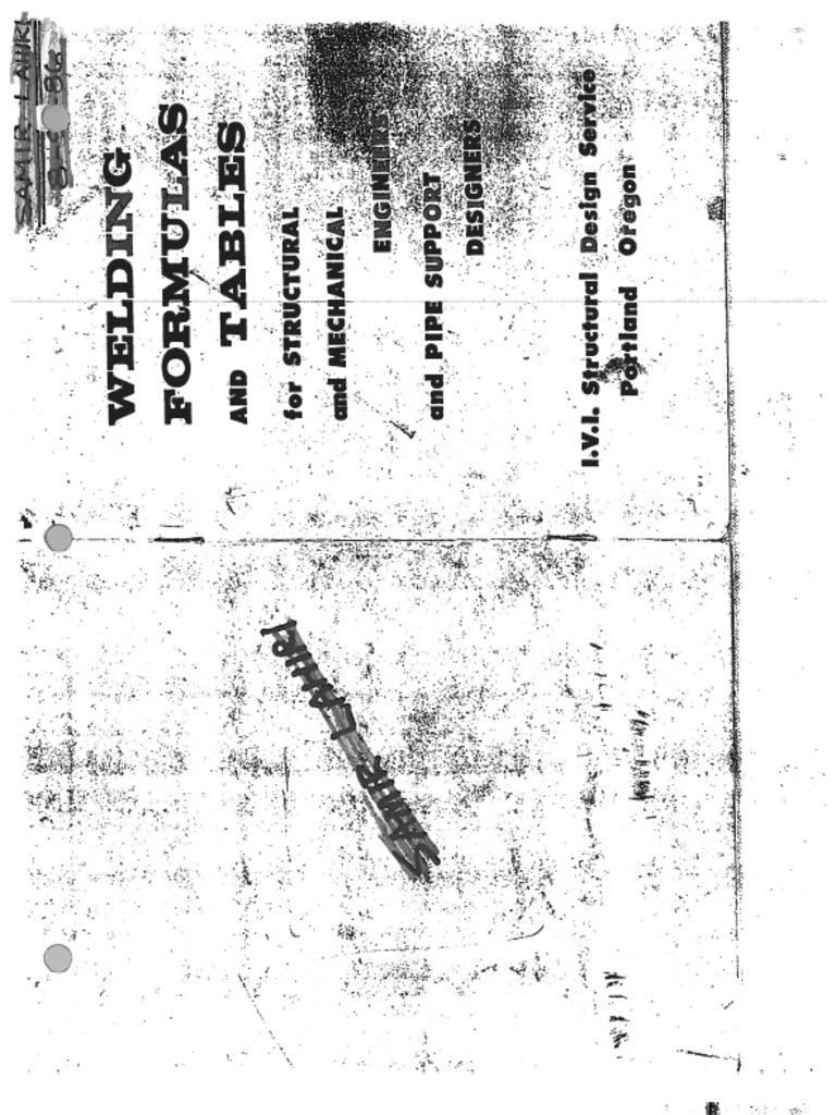 Welding Formulas and Tables | PDF