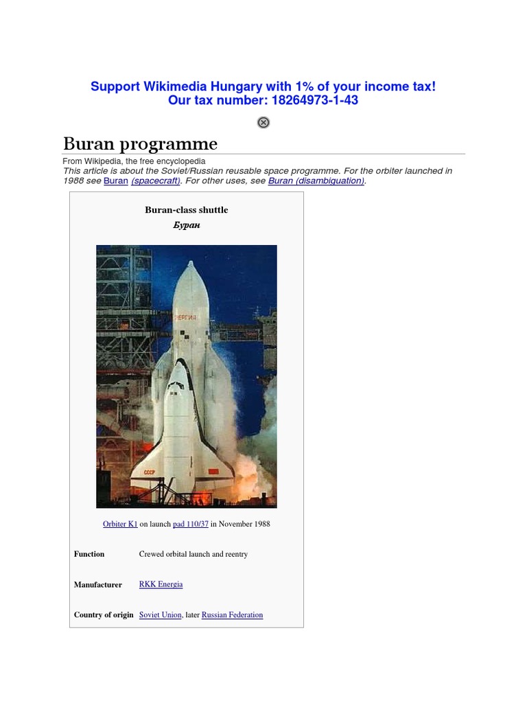 Buran | PDF | Spacecraft | Space Shuttle