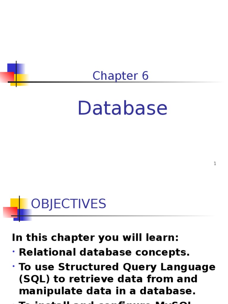 Chapter 6 Database Updated | PDF | Relational Database | Databases