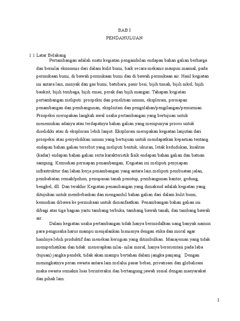 Prinsip CSR Pada Perusahaan Pertambangan | PDF
