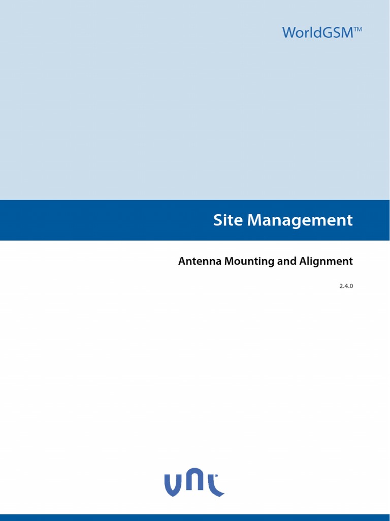 Antenna Mounting and Alignment | PDF | Antenna (Radio) | Wireless