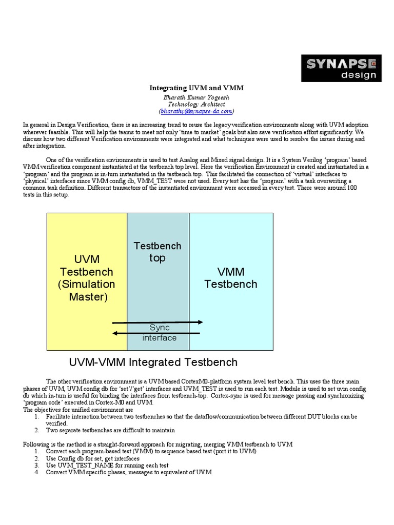 05 Integrating UVM VMM | PDF | Interface (Computing) | Software Development