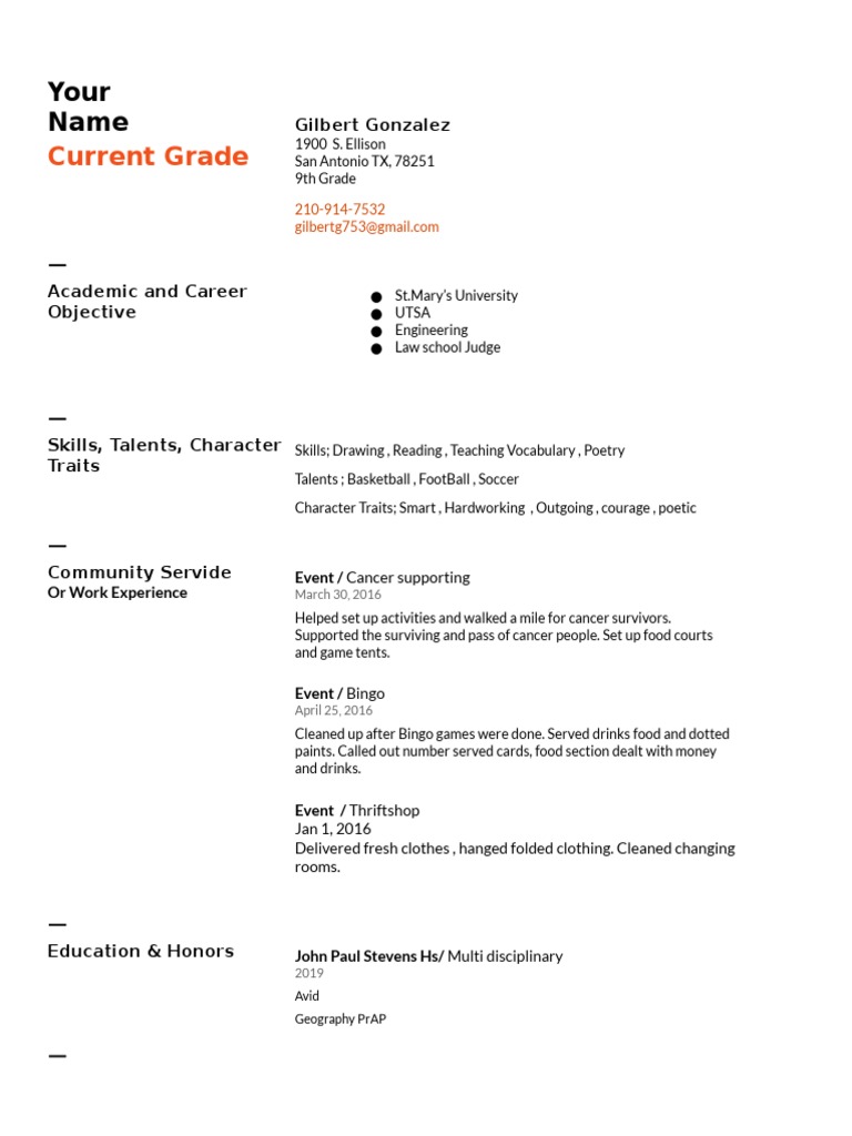 Student Profile: Academic & Skills Overview | PDF