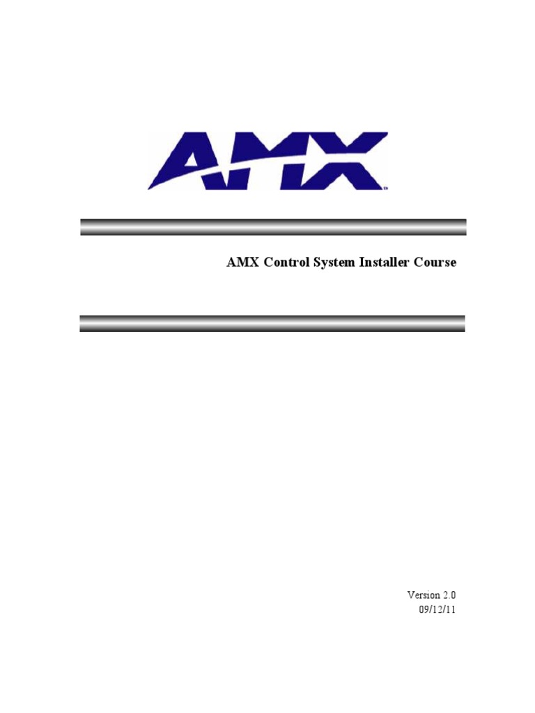 AMX Installer Student Guide v2.0 | PDF | Wireless Lan | Wireless Access ...