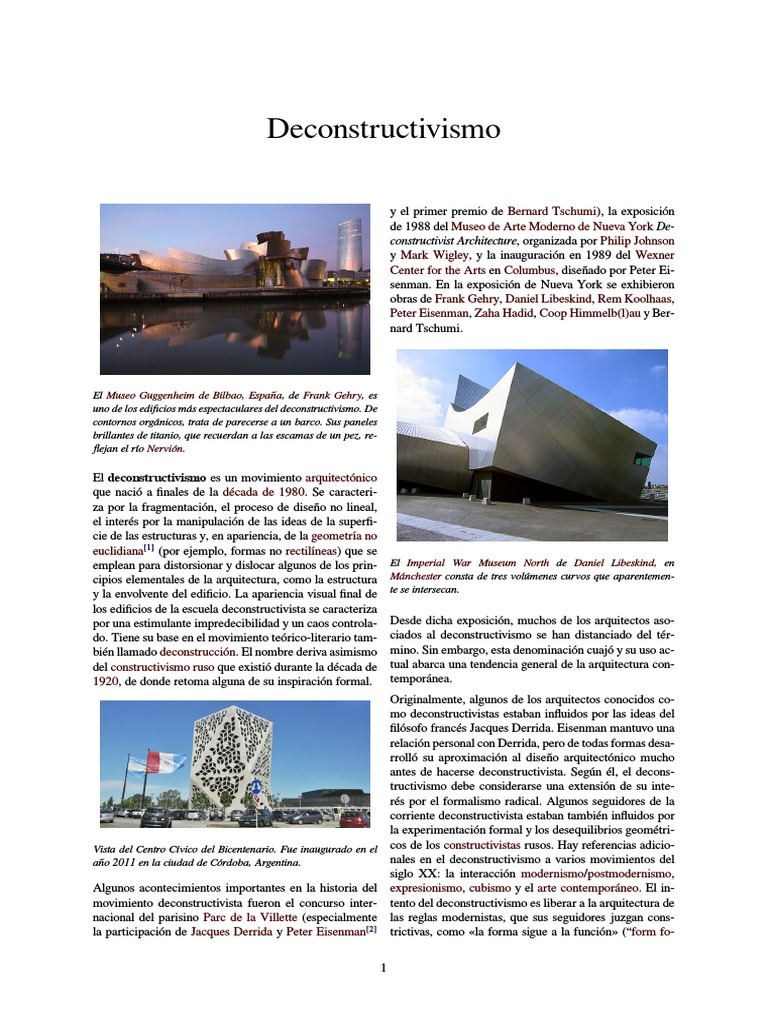 Deconstructivism o | PDF | Science | Ciencia filosófica