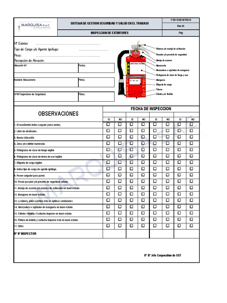 Inspección de Extintores | PDF | Naturaleza