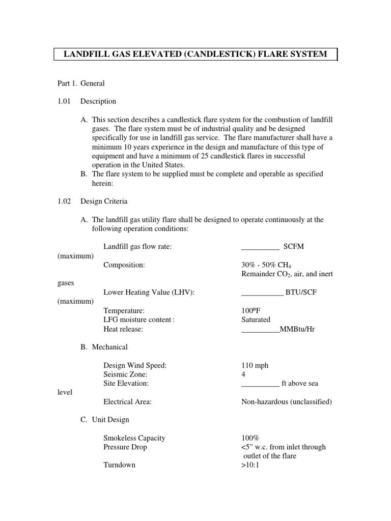 Designing an Industrial Candlestick Flare System for Effective ...