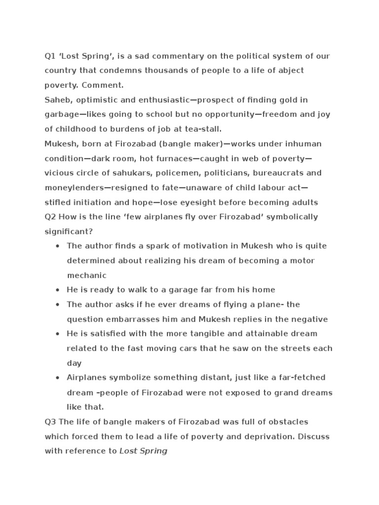 Lost Spring exposes lives of poverty | PDF