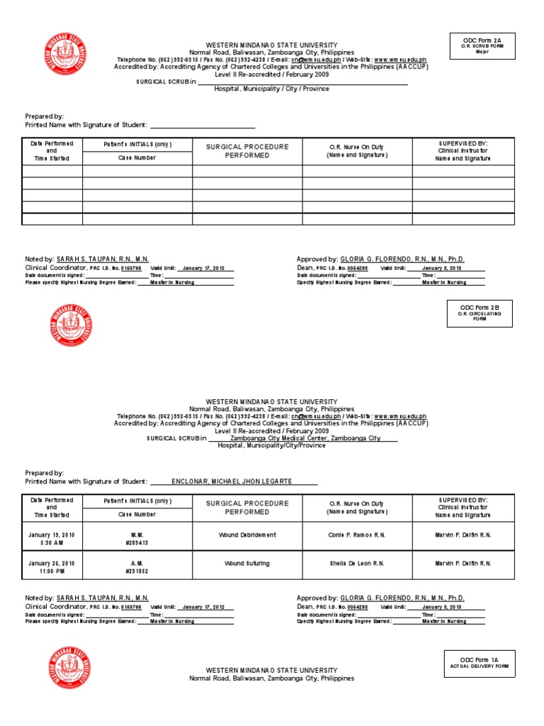 PRC Form New Format 2010 Western Mindanao State University | PDF ...