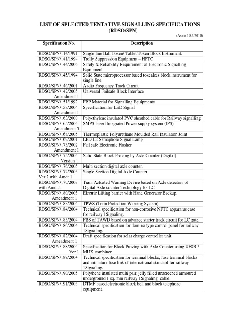 Rdso Spec | PDF | Relay | Electric Power