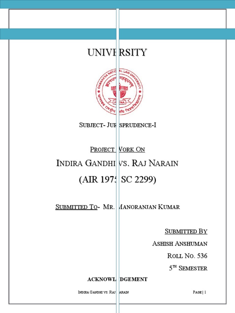 Indira Gandhi Vs Raj Narain. Final | Download Free PDF | Sovereignty ...
