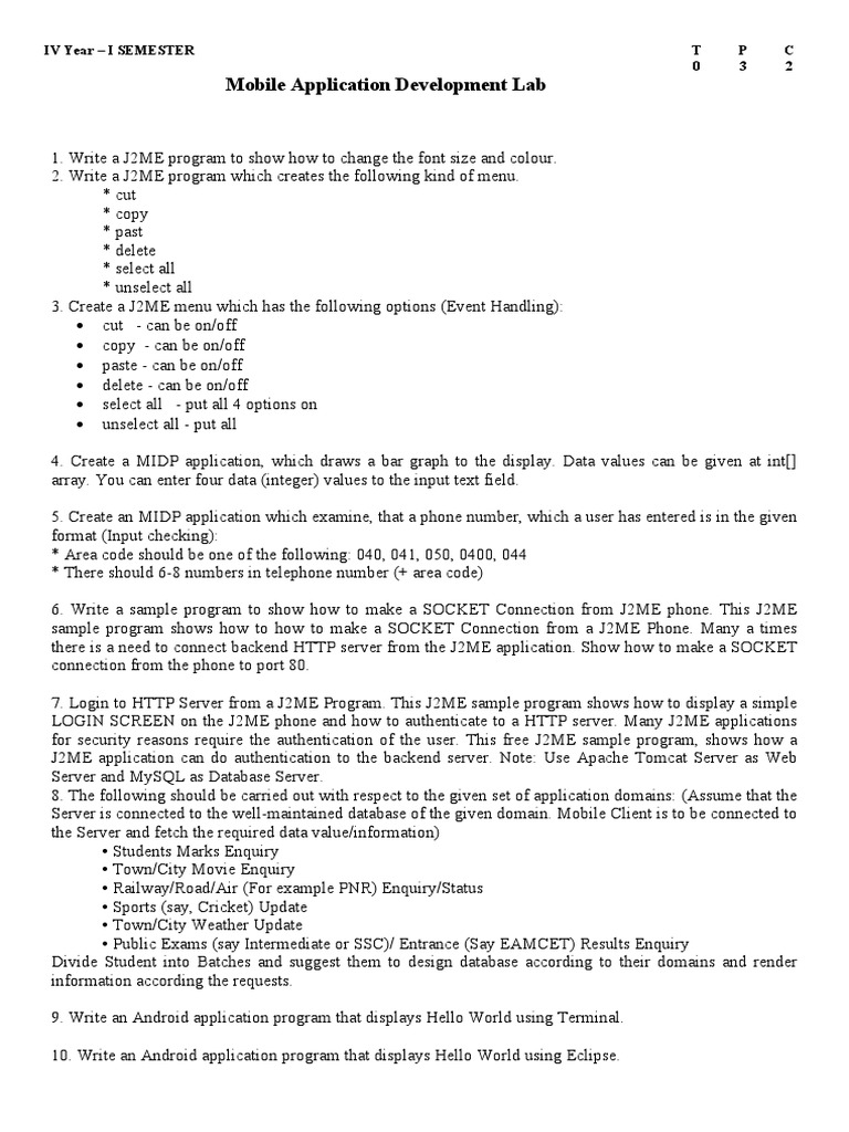 Mad Lab Syllabus Pdf Hypertext Transfer Protocol Databases 