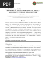Peer Feedback Strategy Guide | PDF | Inclusion (Education) | Learning