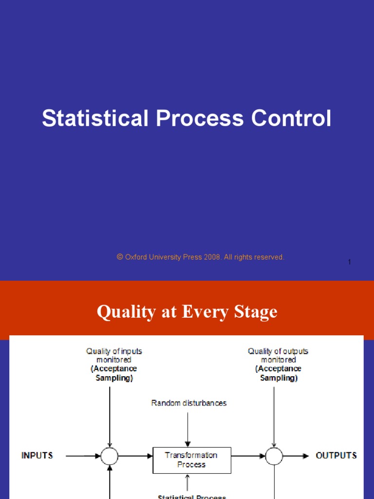 Chapter 4 Statistical Process Control | PDF | Methodology | Statistical ...