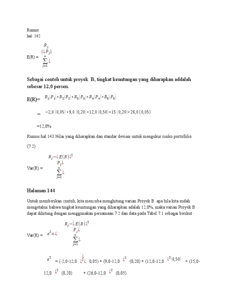 Rumus Manajemen Keuangan | PDF