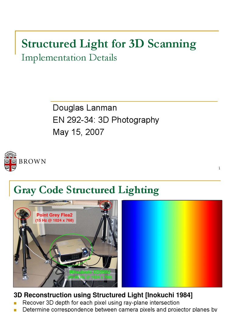 Structured Light | PDF | Image Scanner | Signal Processing