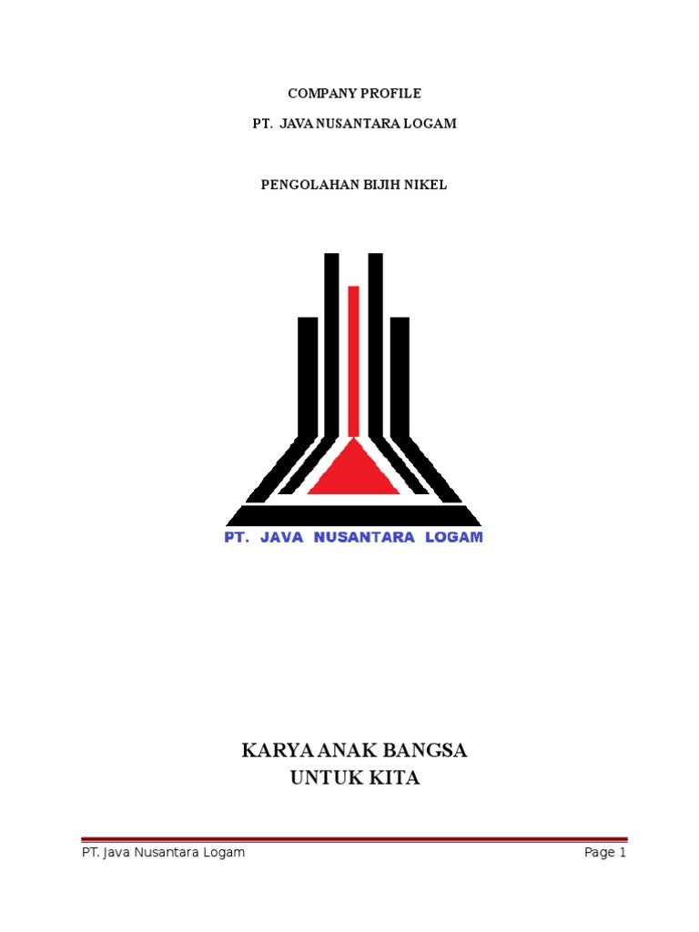 Company Profile PT. Java Nusantara Logam | PDF
