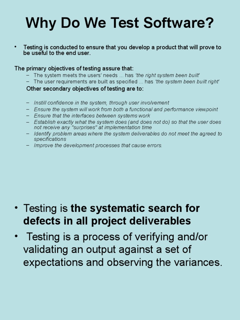 Importance of Software Testing Explained | PDF | Software Testing ...