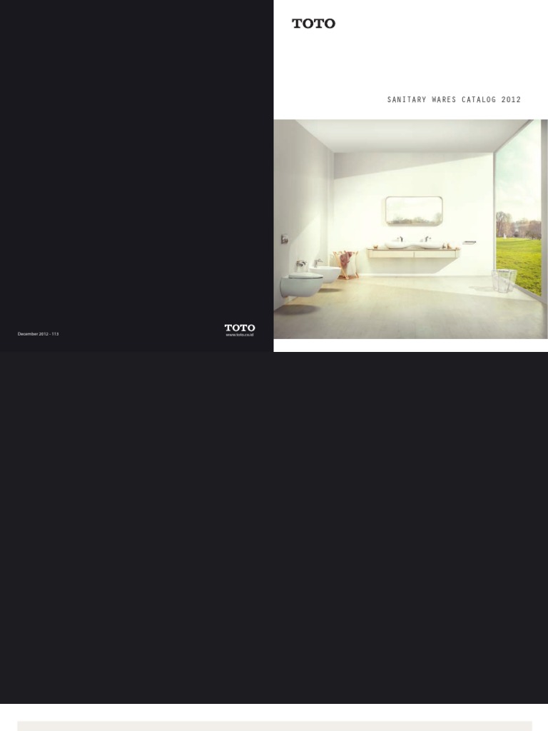Brosur Sanitary TOTO PDF | PDF