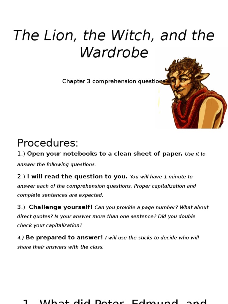Chapter 3 Comprehension Questions | PDF | Language Arts & Discipline
