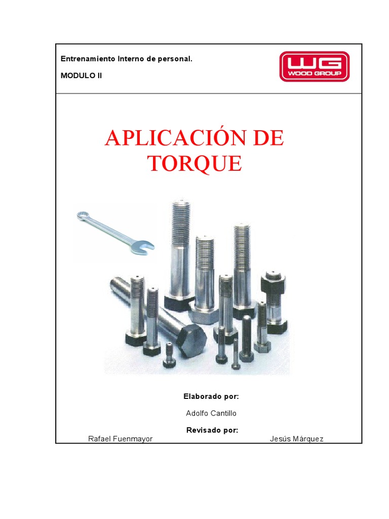 Curso de Aplicacion de Torque | Arandela (Hardware) | Tornillo Curso de Aplicacion de Torque | Arandela (Hardware) | Tornillo