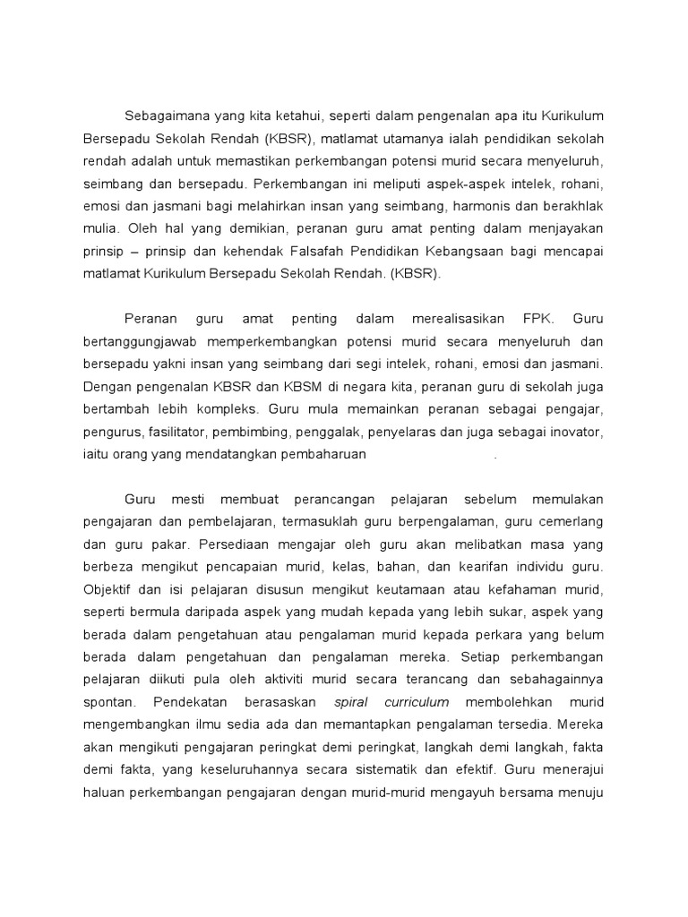 Peranan Guru | PDF
