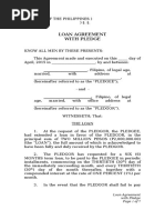 (Kasunduan NG Pag-Utang) : Loan Agreement | PDF | Collateral (Finance ...