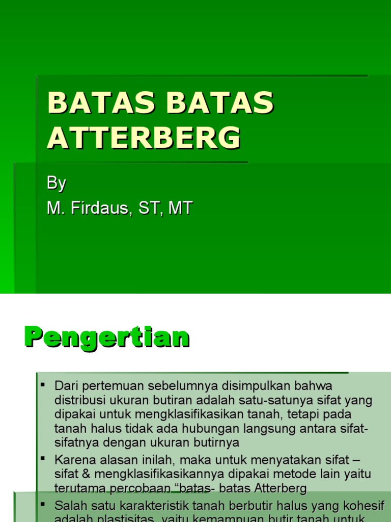 Batas Batas Atterberg | PDF