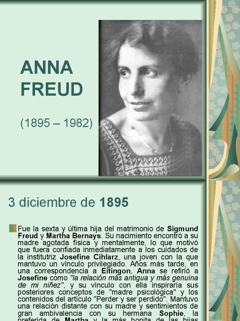 Biografia - Anna Freud | PDF
