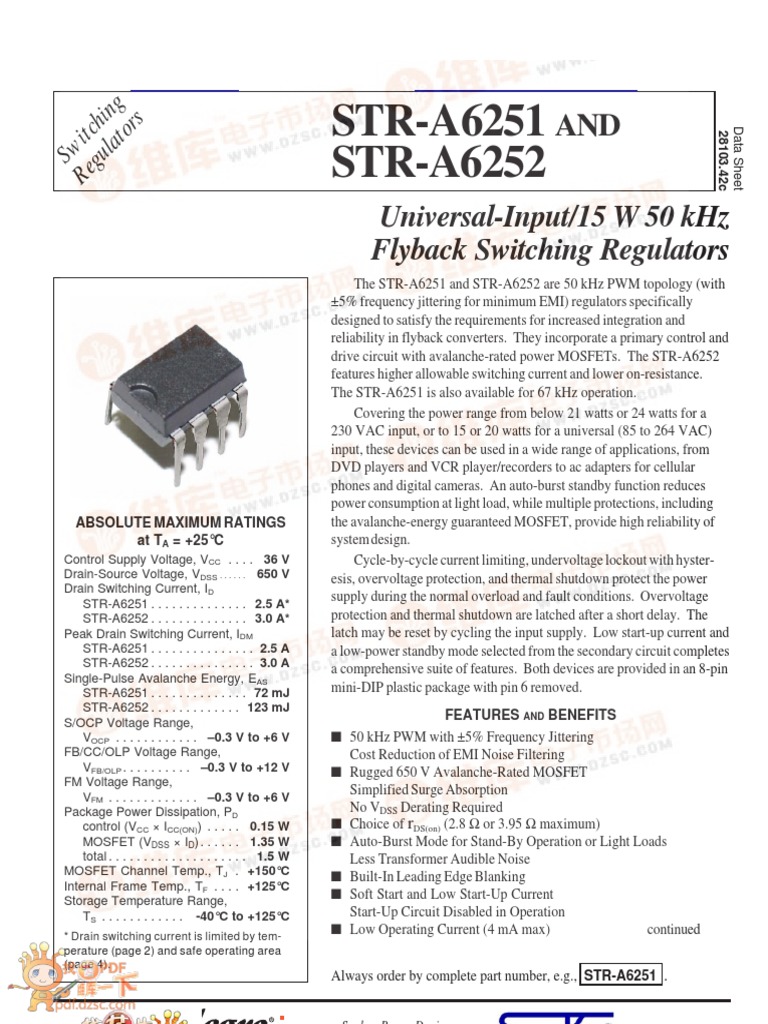 A6251 6252 | PDF | Reliability Engineering | Mosfet