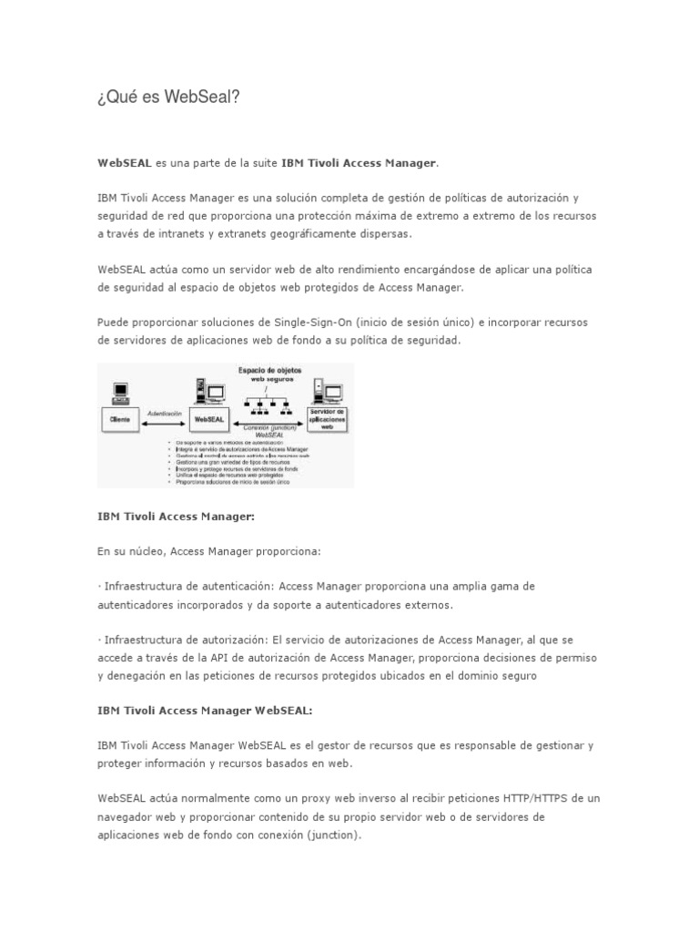 Servidor WebSeal | PDF | Servidor web | Internet y web