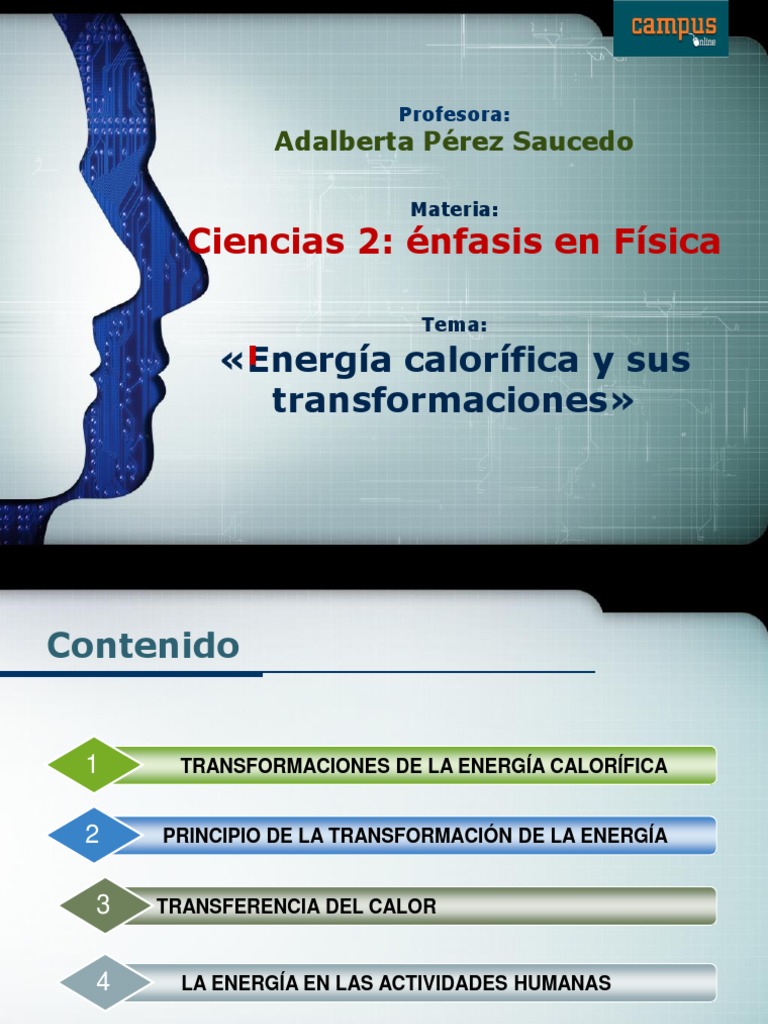 Transformaciones de la Energía Calorífica | PDF | Conduccion termica ...