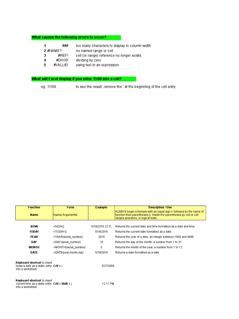 Excel Functions and Features | PDF | Letter Case | String (Computer Science)