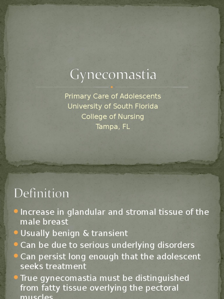 Gynecomastia | PDF | Estrogen | Endocrine System