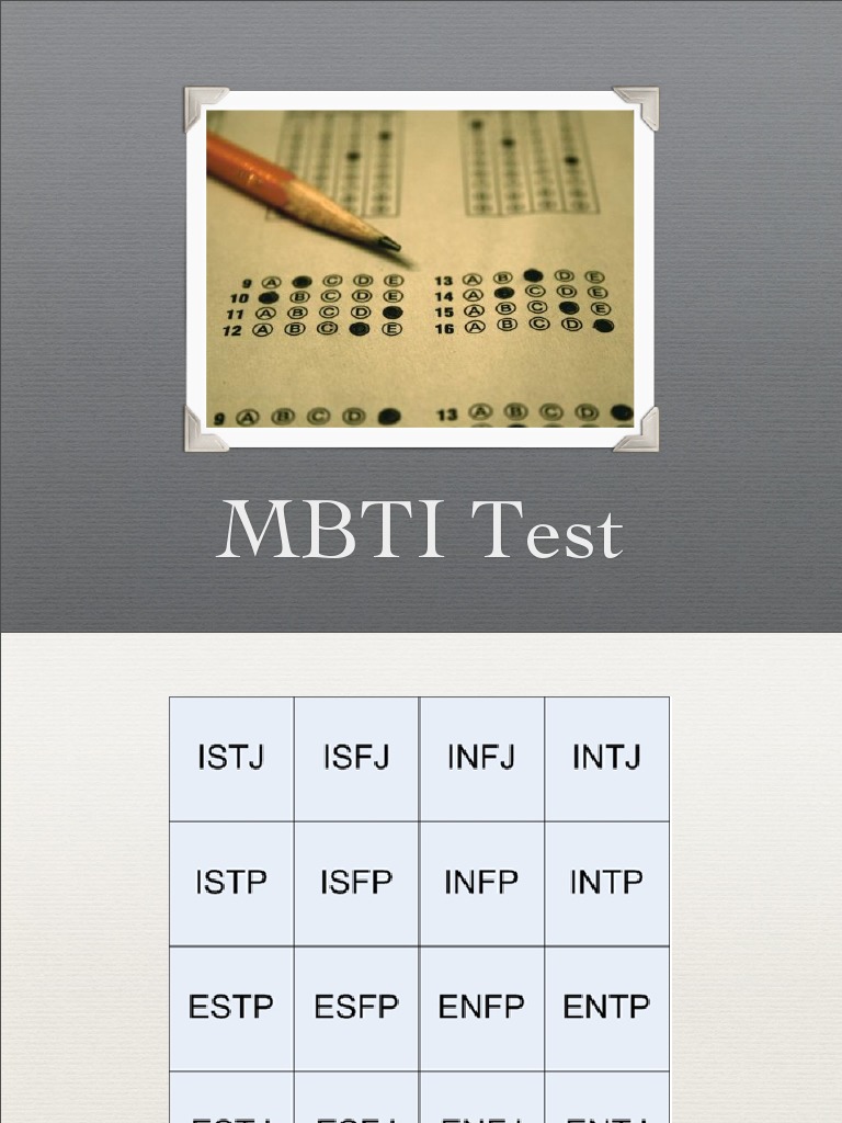 Mbti Test | PDF | Extraversion And Introversion | Intuition