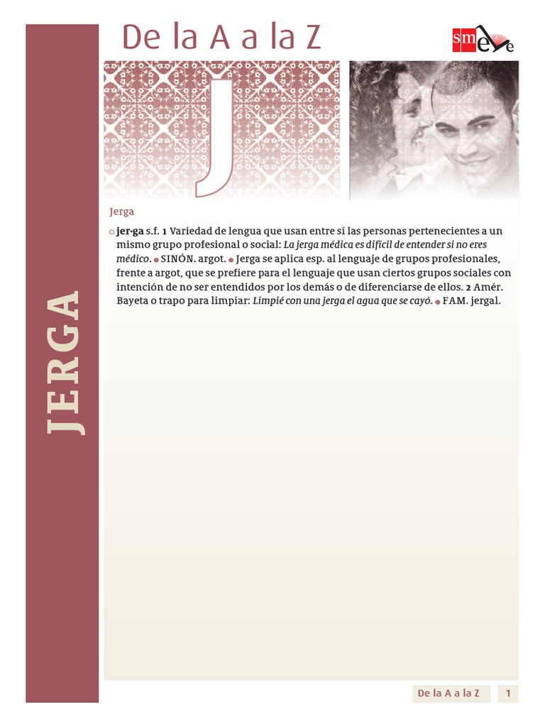 Jerga | PDF | Semiótica | Lingüística