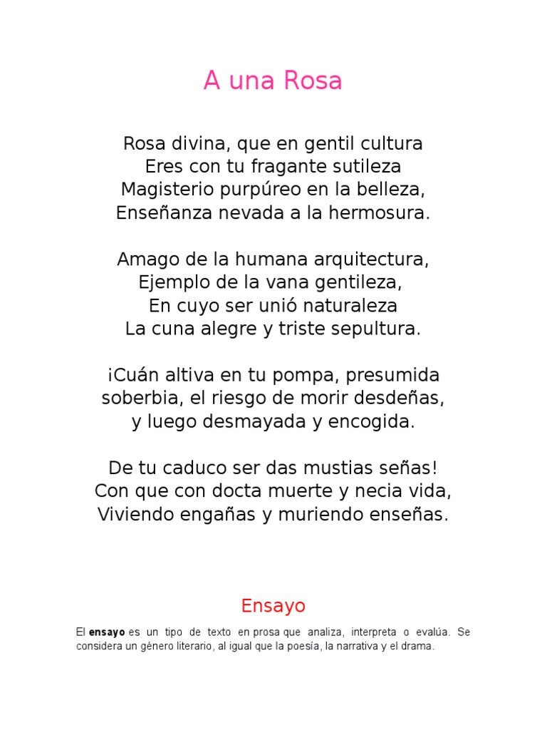 A Una Rosa Pdf Ensayos Epistemología