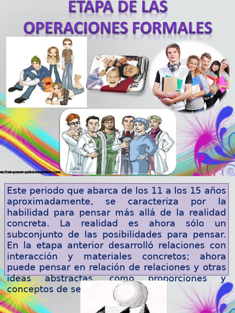 Operacione Formales | PDF | Desarrollo cognitivo | Sicología