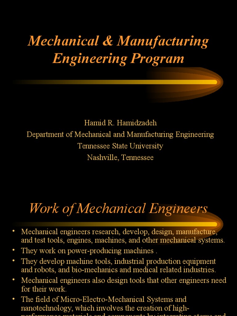What Is MME | Download Free PDF | Engineer | Mechanical Engineering