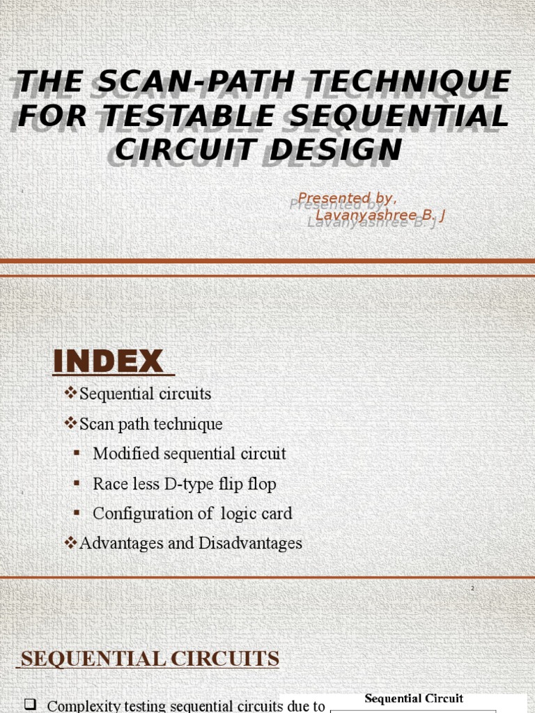 The Scan-Path Technique For Testable Sequential Circuit Design | PDF ...