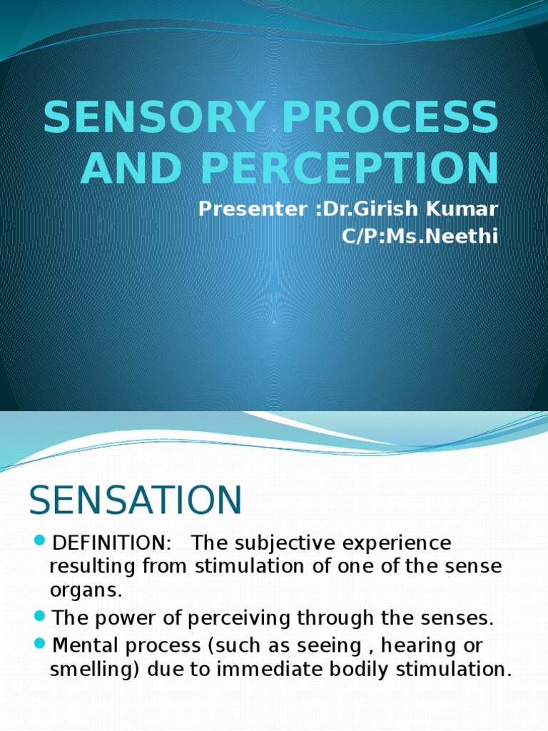 Sensory Process and Perception | Perception | Color | Free 30-day Trial ...