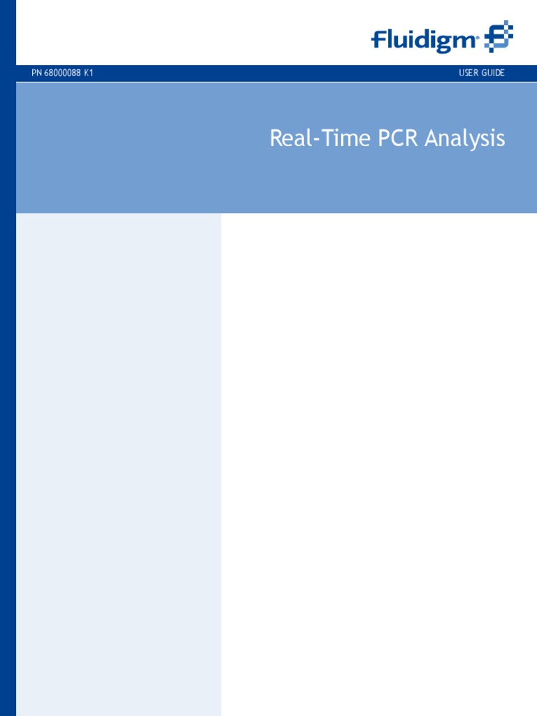 Real-Time PCR Analysis (Fluidigm, 2015) | PDF | Real Time Polymerase ...