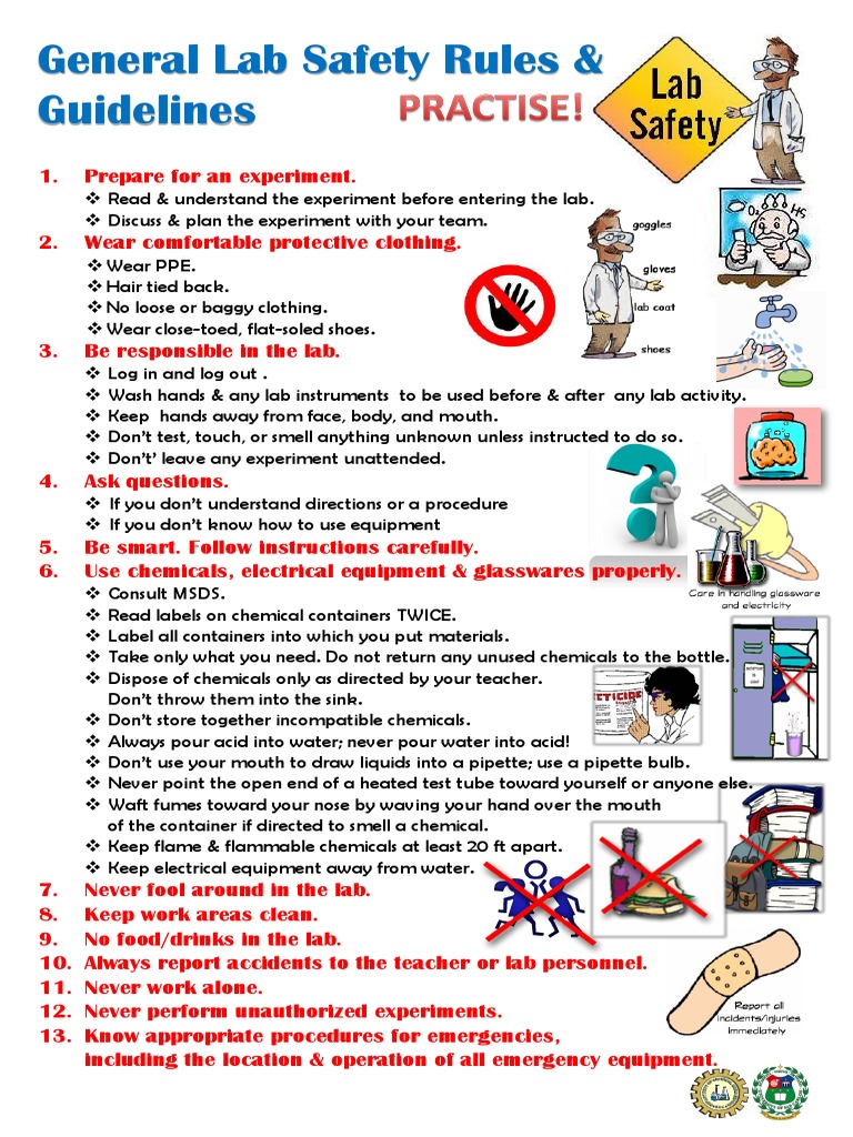 Free Printable Lab Safety Poster Templates Canva 40 Off