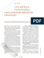 Menicno Ovlascenje Model | PDF
