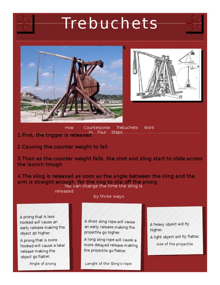 How Trebuchets Function: Key Mechanics | PDF