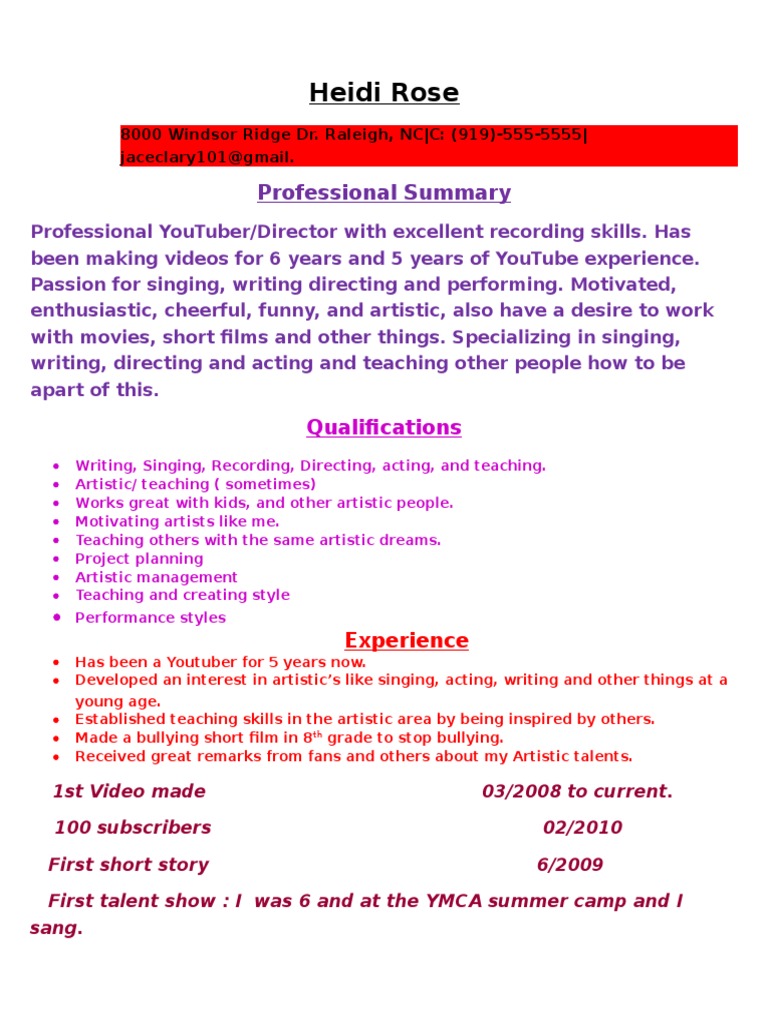 Heidi Resume | PDF