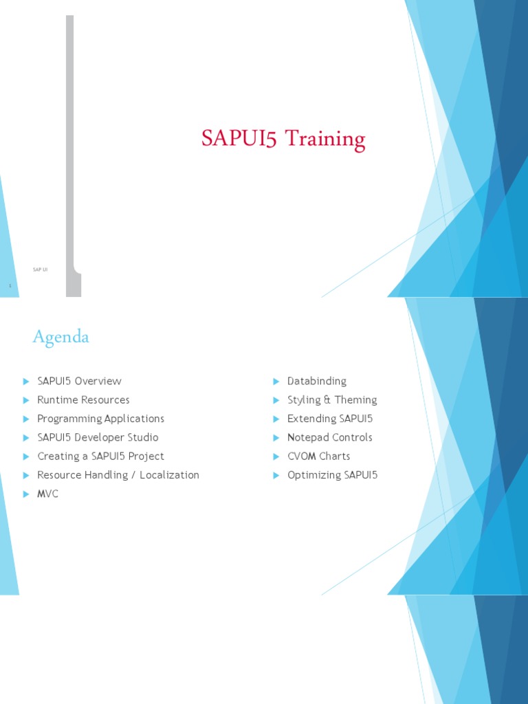 Sapui5 Training PDF Cascading Style Sheets J Query