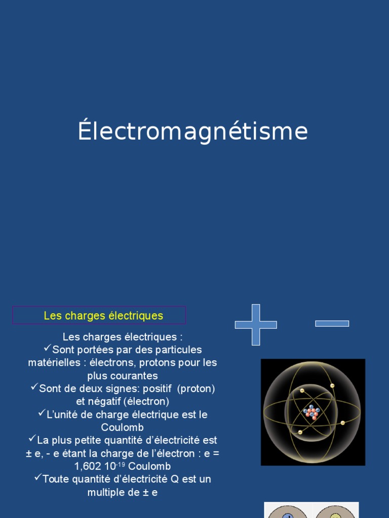Electromagnetisme | PDF | Champ magnétique | Aimant permanent