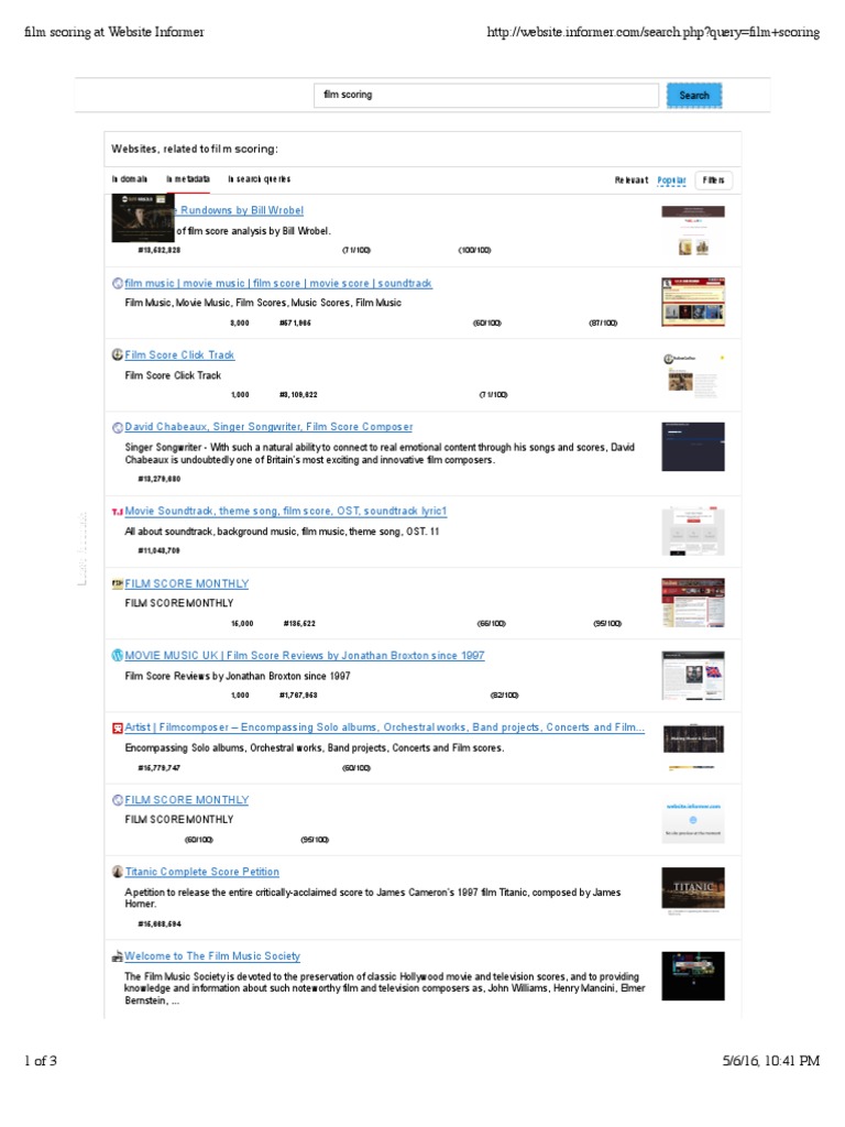 Film Scoring | PDF | Film Score | Entertainment