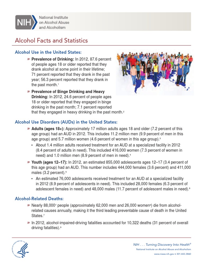 Alcohol Facts and Statistics: Alcohol Use in The United States | PDF ...